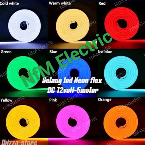 Jual Lampu Led Neon Flexible Strip Flexible V Outdoor Neon Flex V M Putih Jakarta