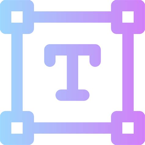 Typography Super Basic Rounded Gradient Icon