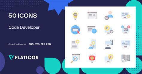 Code Developer Icon Pack Color Fill 50 Svg Icons