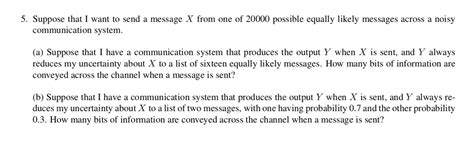 Solved Suppose That I Want To Send A Message X From One Chegg Com