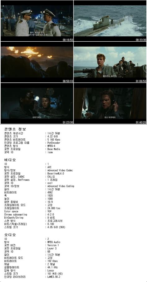 U 571 해상 전쟁 영화 끝판왕 역대 최고의 잠수함 전쟁 실화