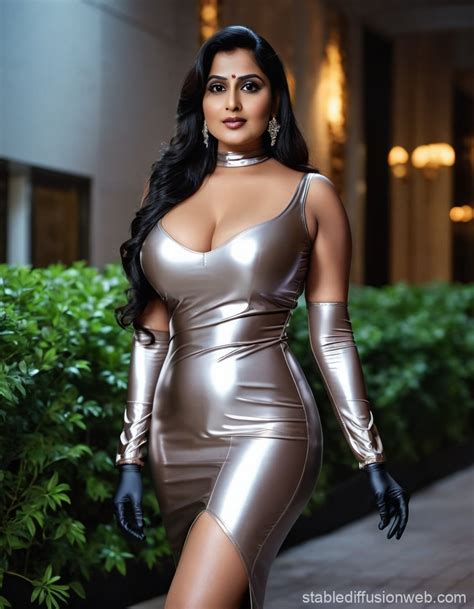 Indian Aunty in Latex Dress | Stable Diffusion Online