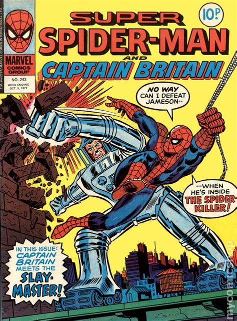 Super Spider Man And Captain Britain 1977 Marvel Uk Comic Books