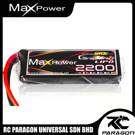 Lipo Battery MAXPOWER Graphene 2S 7 4V 2200 Mah 120C 240C Connector High Performance MAXXTRAX