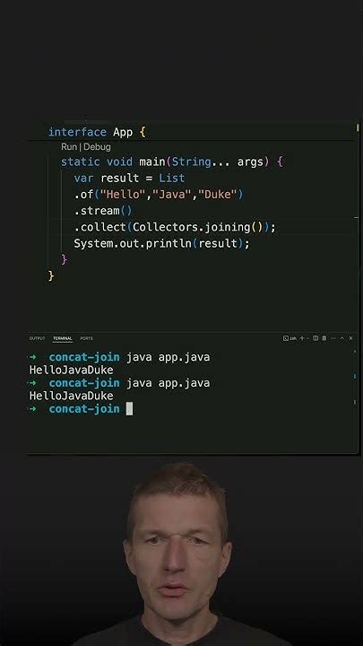 The Shortest Way To Concatenate A List Of Strings Java Shorts Coding Airhacks Youtube