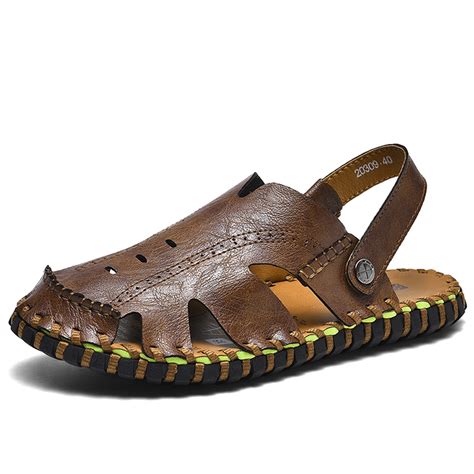 Fuloris Summer Outdoor Casual Beach Slippers Mens Closed Toe Sandals