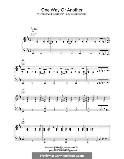 One Way Or Another Blondie By D Harry N Harrison On Musicaneo