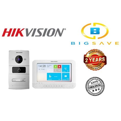 HIKVISION DS KIS601 TWO WIRE DIGITAL IP VIDEO INTERCOM KIT Shopee
