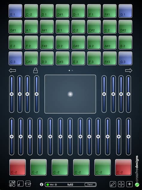 Crossfire Designs MidiPads Drumpad MIDI Controller For IPad Updated To V