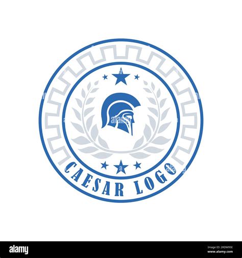 Caesar Vector Logo Design Greek Style Vector Logo Template Stock
