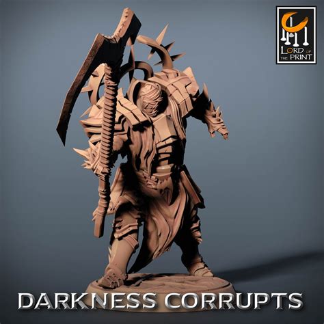 Dark Knight Scythe Unit Miniatures By Rescale Miniatures Etsy