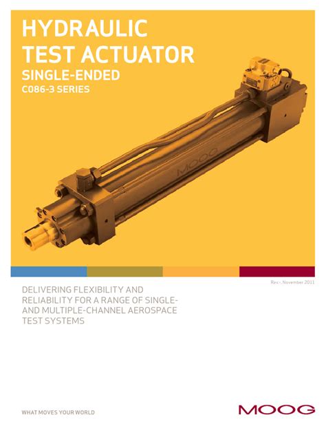 Moog Aerotestactuator Brochure En Pdf Actuator Valve