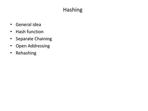 ppt hashing powerpoint presentation free download id 2555031