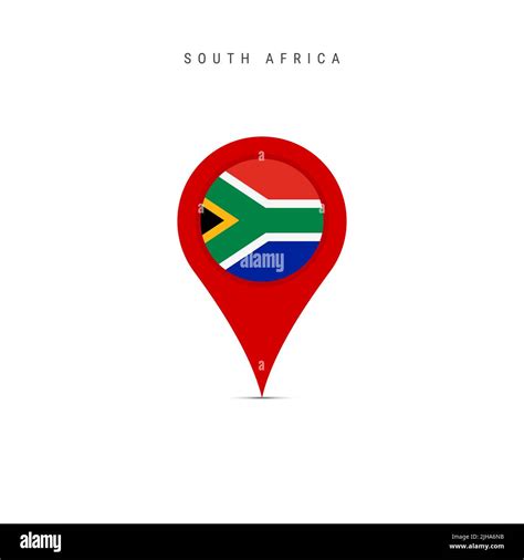 Teardrop Map Marker With Flag Of South Africa South African Flag Inserted In The Location Map