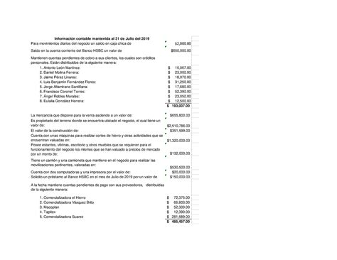 Contabilidad Activos Y Pasivos Ejercicio 2 000 650 000 15 067 23 000 18 070