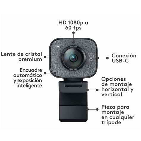 Logitech Streamcam Plus P Fps Usb C Webcam Con Tr Pode Impormel