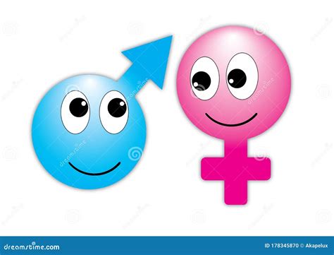 Emoticons Are A Symbol Of Sexual Relations Between A Man And A Woman Blue With An Arrow And