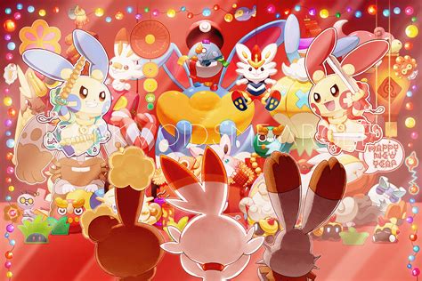 Pikachu Scorbunny Lopunny Meowth Magikarp And 24 More Pokemon Drawn By Darkvoiddoble