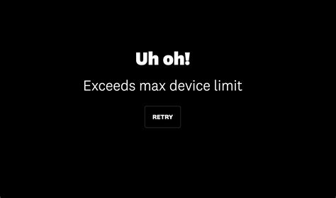 Exceeds Max Device Limit Huh Rballysports