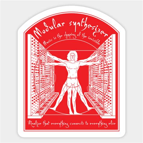 Modular Synth Player Synth Sticker Teepublic