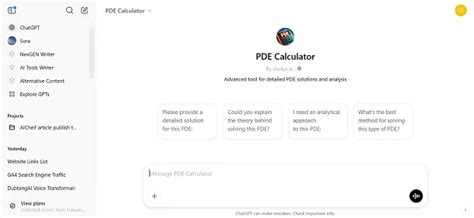 Pde Calculator Advanced Partial Differential Equations Solver