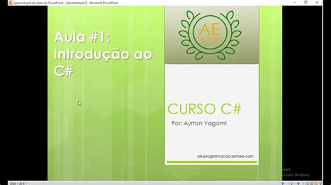 Aula 1 Introducao Ao Csharp Youtube