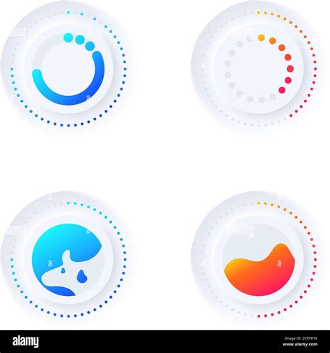 Media Loader Ui Elements Kit Stock Vector Image Art Alamy