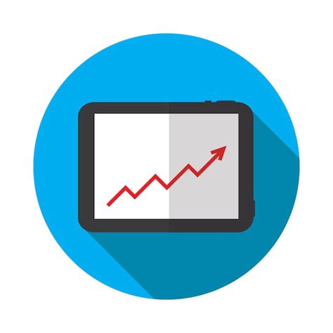 Premium Vector Analytical Tablet Icon Vector Illustration