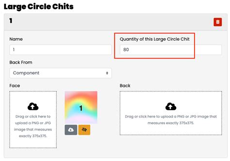 Creating Component Sets The Game Crafter