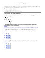 Understanding Genetic Inheritance AP Bio Worksheet Analysis Course Hero