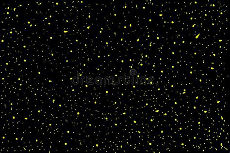 Seamless Background Yellow Star At Black Sky Stock Vector