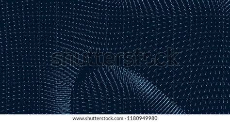 Vector Field Visualization Forces Magnetic Gravitational Stock Vector Royalty Free 1180949980
