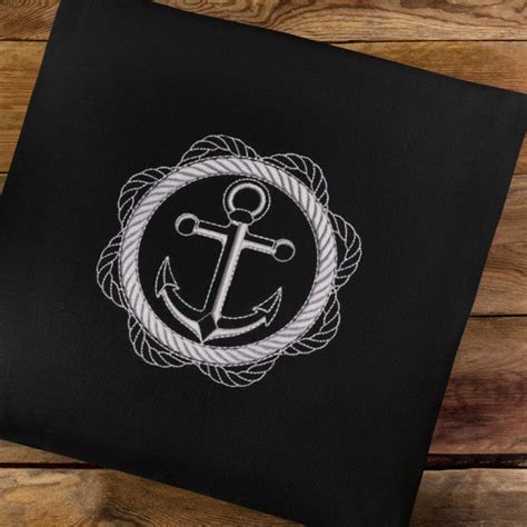 Anchor Embroidery Design Etsy