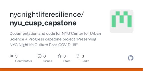 GitHub Nycnightliferesilience Nyu Cusp Capstone Documentation And Code For NYU Center For