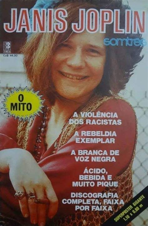 Janis Joplin Poster Magazine From Brazil 1970s Janis Joplin