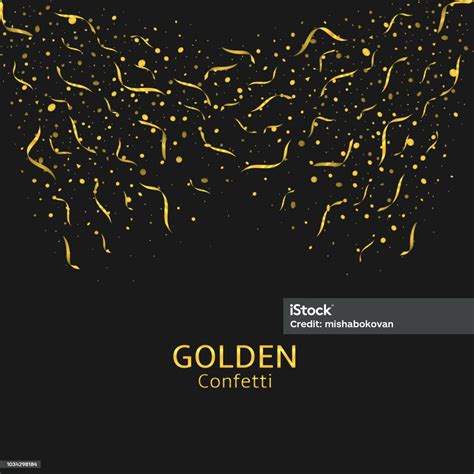 황금 축제 색종이 Background9 금색에 대한 스톡 벡터 아트 및 기타 이미지 금색 기념일 노랑 Istock