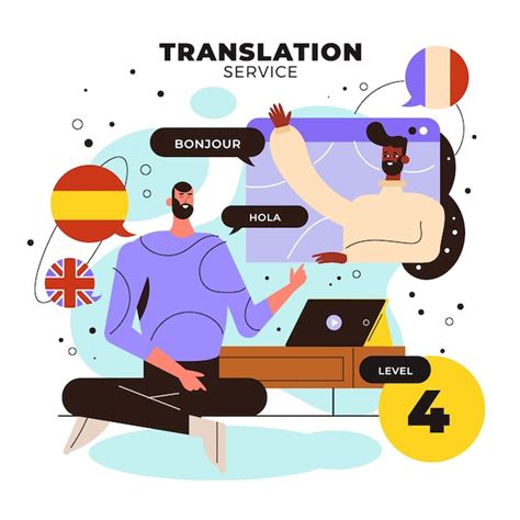 Premium Vector Hand Drawn Translation Services Landing Page