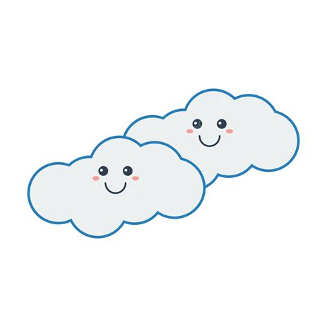 Cute Cloudy Cute Cloudy Vector Cute Cloudy Emoji Cute Cloudy