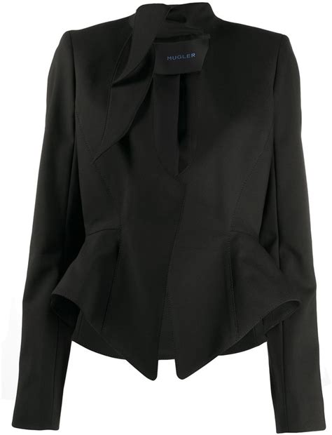 Thierry Mugler Fitted Peplum Jacket Shopstyle Clothes And Shoes