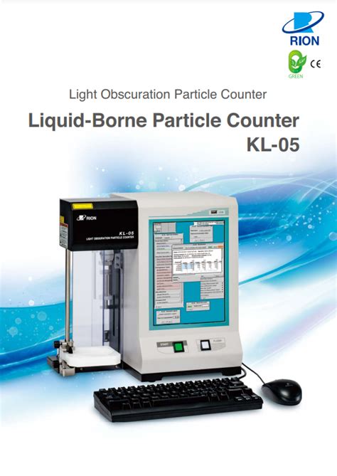 Light Obscuration Particle Counter Liquid Borne Particle Counter Kl