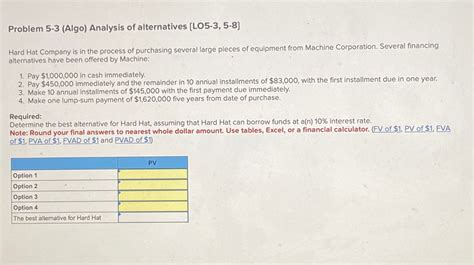 Solved Problem 5 3 Algo ﻿analysis Of Alternatives