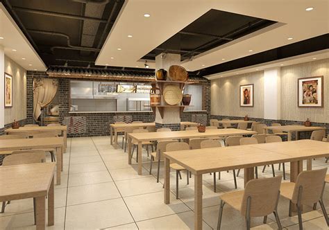 早餐店装修风格效果图 早餐店柜台图片 普通早餐店装修图片 大山谷图库