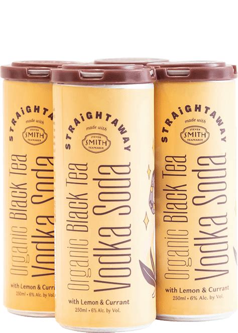 Straightaway Organic Black Tea Vodka Soda Total Wine And More