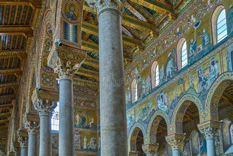 Sicily The Holy Art Of Monreale Editorial Photography Image Of