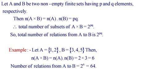 relations formula for 12th class formula in maths