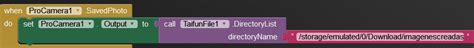Some Questions About Procamera And File Extensions Mit App Inventor