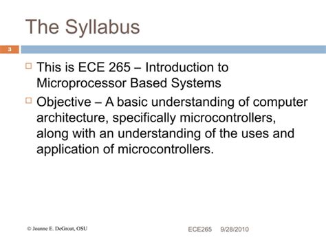 lecture 1 introduction to microcontroller systems ppt