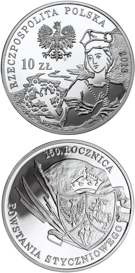 10 Zloty Coin 150th Anniversary Of The January 1863 Uprising Poland