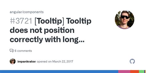 Tooltip Tooltip Does Not Position Correctly With Long Message Issue 3721 Angular