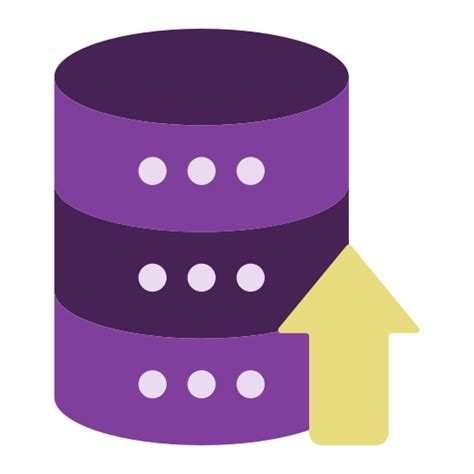 Upload Database Generic Color Fill Icon Freepik
